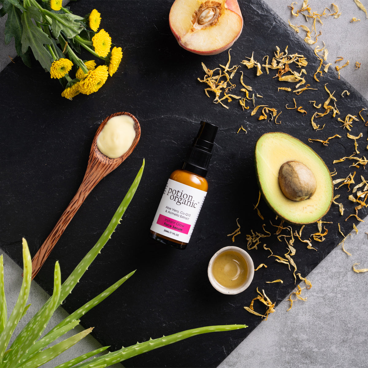 Instant Glow Potion organic INSTANT GLOW FACE SERUM - | Potion organic ...